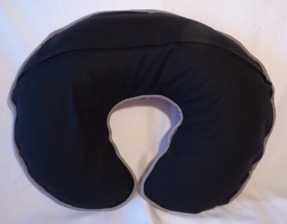 Red Boppy Pillow Cover With Black And Grey Skulls Nursing Pillow Cover ...